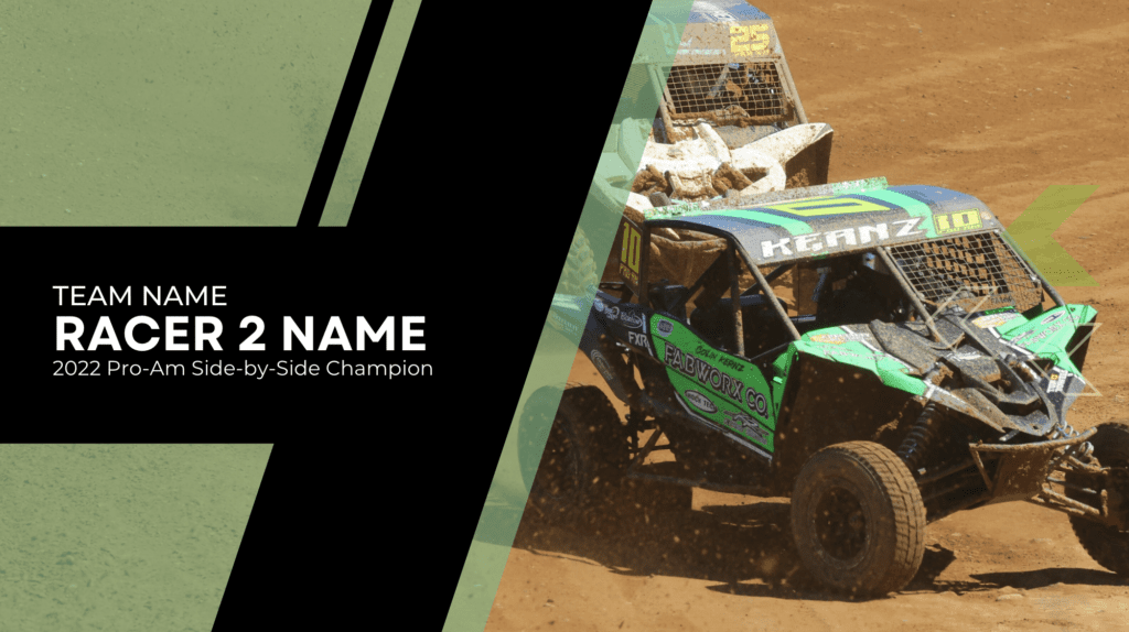 Racer Sponsorship Deck/Proposal - Race Team Sponsorship